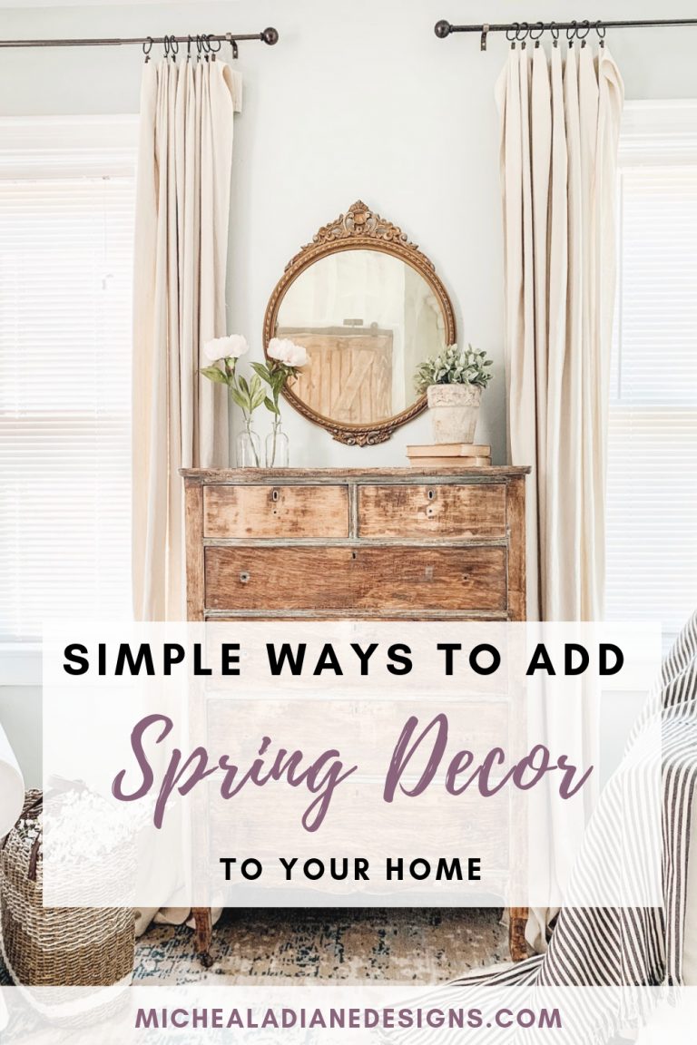 Simple Ways to Bring Spring Into Your Home - Micheala Diane Designs