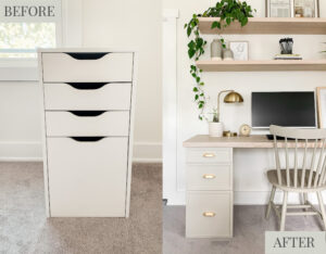 Ikea Alex Desk Hack - Micheala Diane Designs