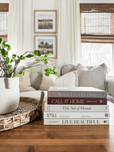 Decorating with Coffee Table Books - Micheala Diane Designs