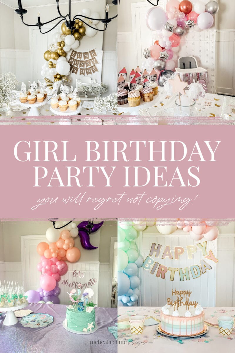 Toddler Girl Birthday Party Ideas - Micheala Diane Designs