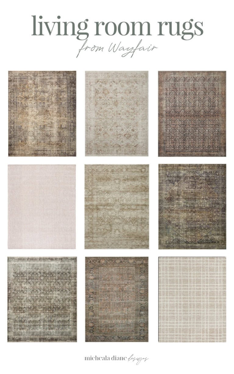 Living Room Rug Placement Tips - Micheala Diane Designs